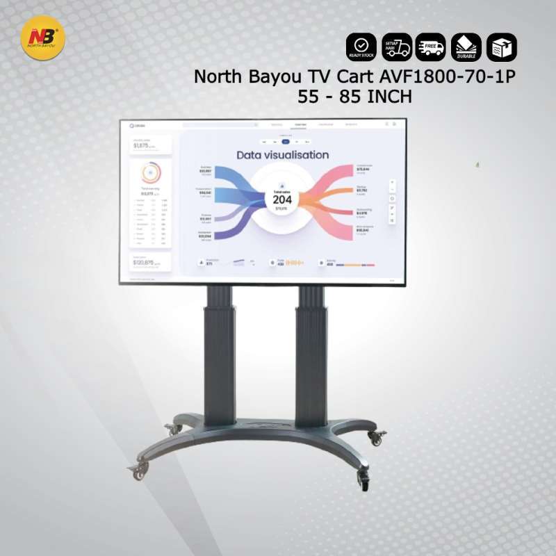 Promo Bracket Tv Standing 55 - 85 Inch North Bayou Avf1800-70-1p Stand ...