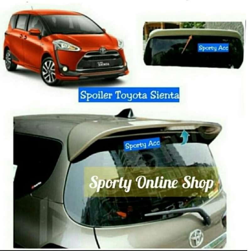 Jual Spoiler Sienta Non Lamp - PUTIH di Seller Sporty Acc - Poris Gaga ...