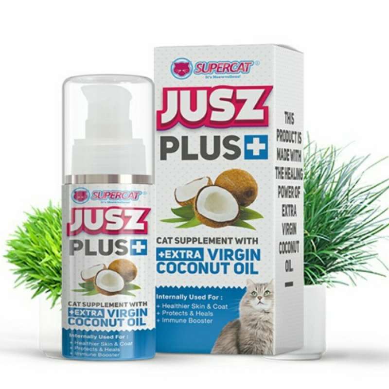 Promo NEW - Vitamin Hewan Jusz Plus + VCO 60ML Diskon 26% di Seller ...