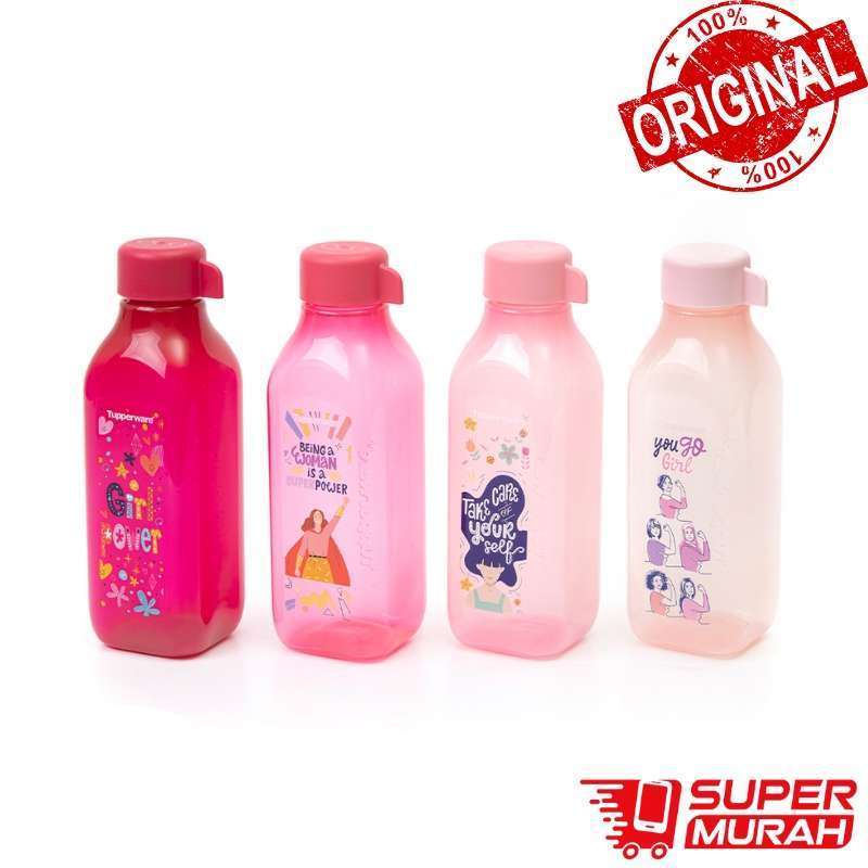 Jual ECO BOTTLE 500ML SQUARE TUPPER..WARE / BOTOL MINUM / TERMOS ...