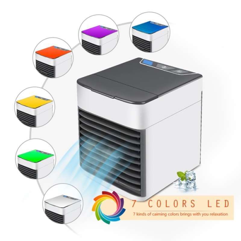 Jual Mini Ac Air Conditioner Kipas Cooler Usb With 7 Color Led Light Di ...