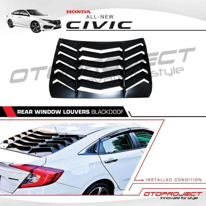 Jual Rear Window Louvers All New Civic Turbo Black Doff di Seller HS Variasi - Kemlayan, Kota ...