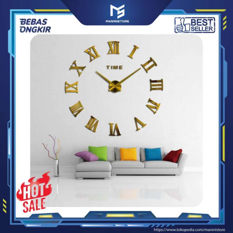 Promo Jam Dinding Besar Raksasa Huruf Dan Angka Giant Clock Quartz 80 ...