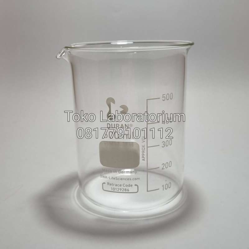 Promo Beaker Glass 600 Ml Duran / Gelas Kimia 600 Ml Duran Diskon 17% di Seller PALANG MERAH ...