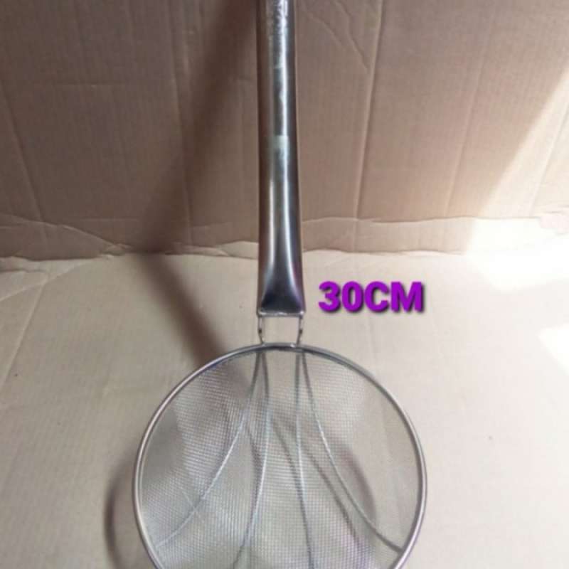 Jual SEROKAN /SARINGAN PENGGORENGAN STAINLES TEBAL 30 CM di Seller ...