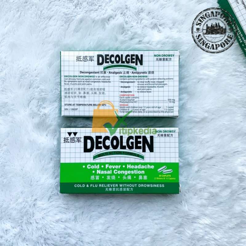 Promo Decolgen Non-Drowsy, 20 caplets - Singapore Diskon 25% di Seller ...