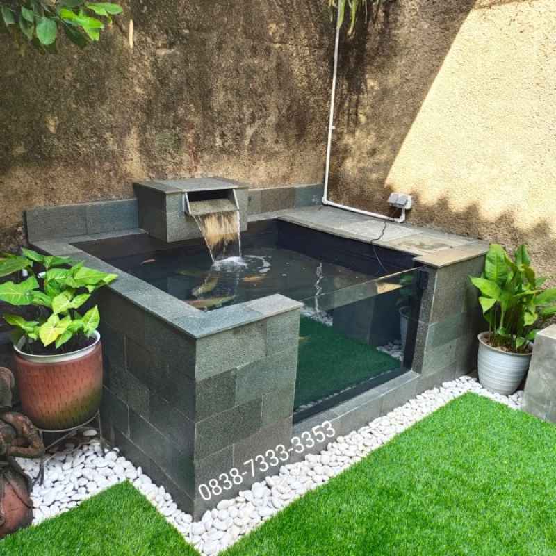 Promo kolam minimalis pake kaca/kolam ikan/kolam air mancur Diskon 27% ...