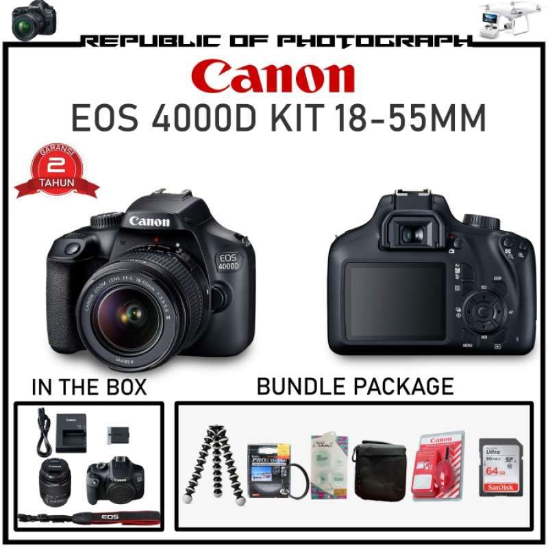 Promo Canon Eos 4000d Kit 18-55mm Iii/kamera Dslr Canon Eos 4000d Kit ...