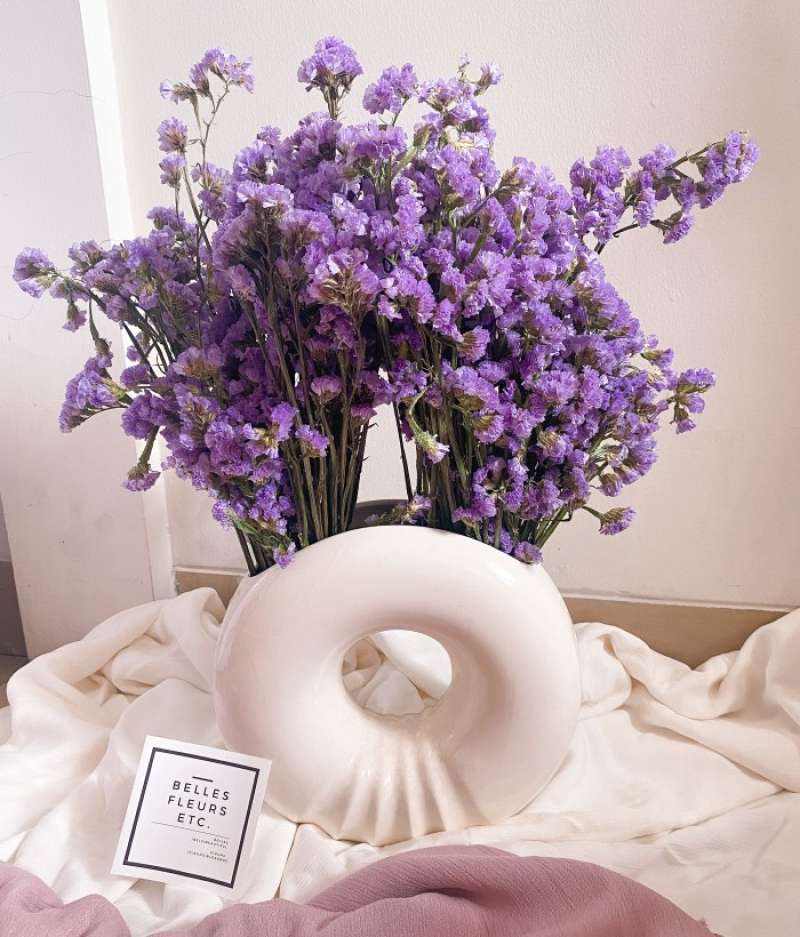 Jual VAS Big O circle-round melamine clay vase/ vas keramik bulat di ...