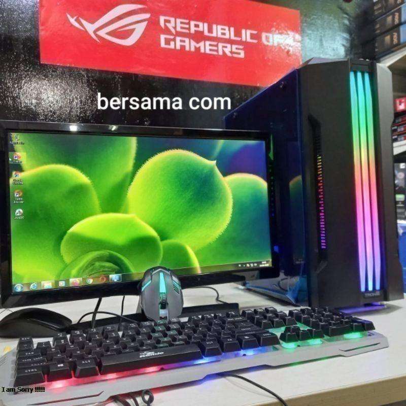 Jual PC Gaming core i5 10400f / Monitor fullset siap pakai di Seller Lancar bersama computer ...