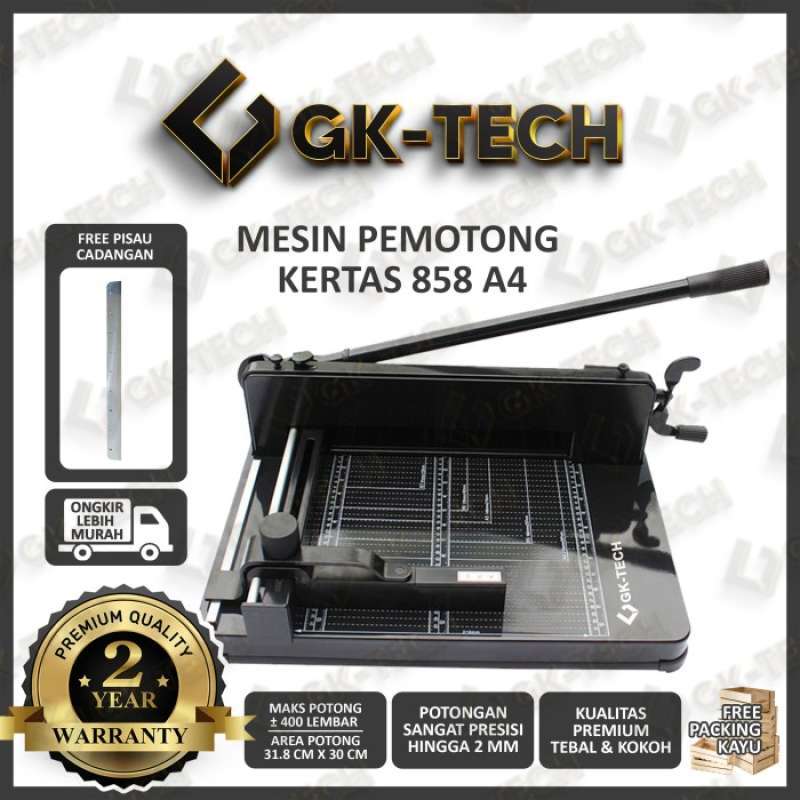 Jual Mesin Alat Pemotong Kertas A4 1 Rim Gk878 Gk-tech Grafikakita Di ...