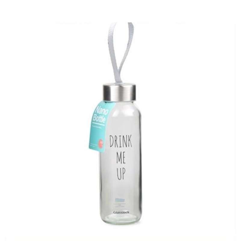 Promo Glasslock 240 Ml Nano Drink Me Up Botol Minum Kaca Diskon 15% di ...