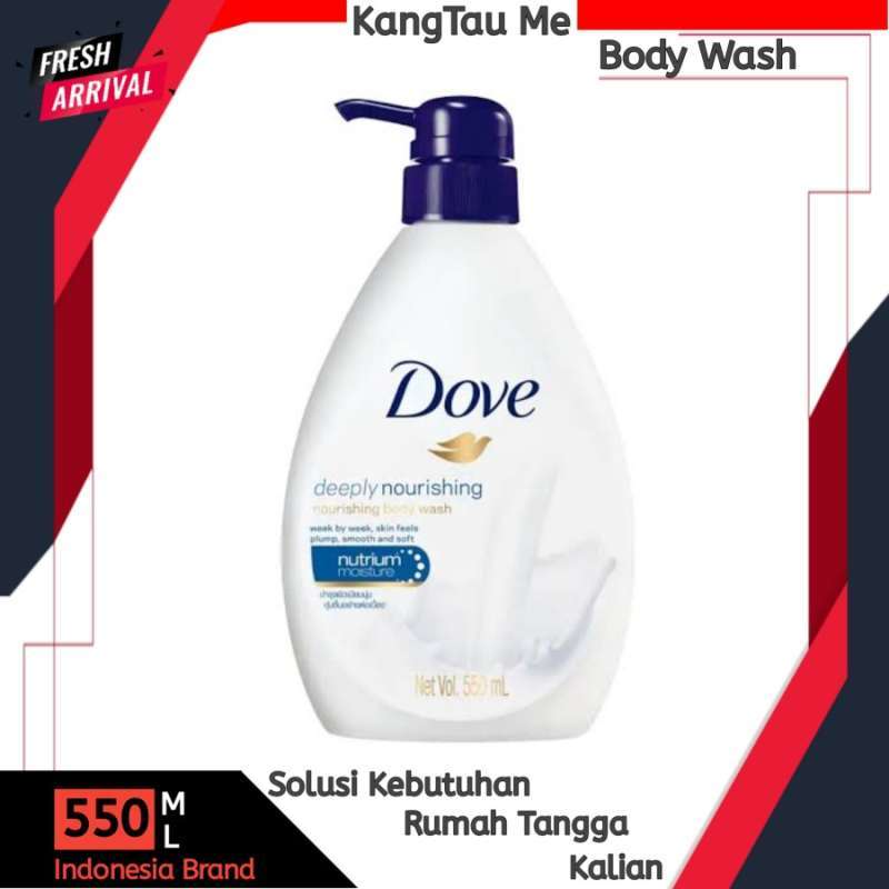 Promo Dove Deeply Nourishing Body Wash Pump [550ml] Diskon 14% Di ...