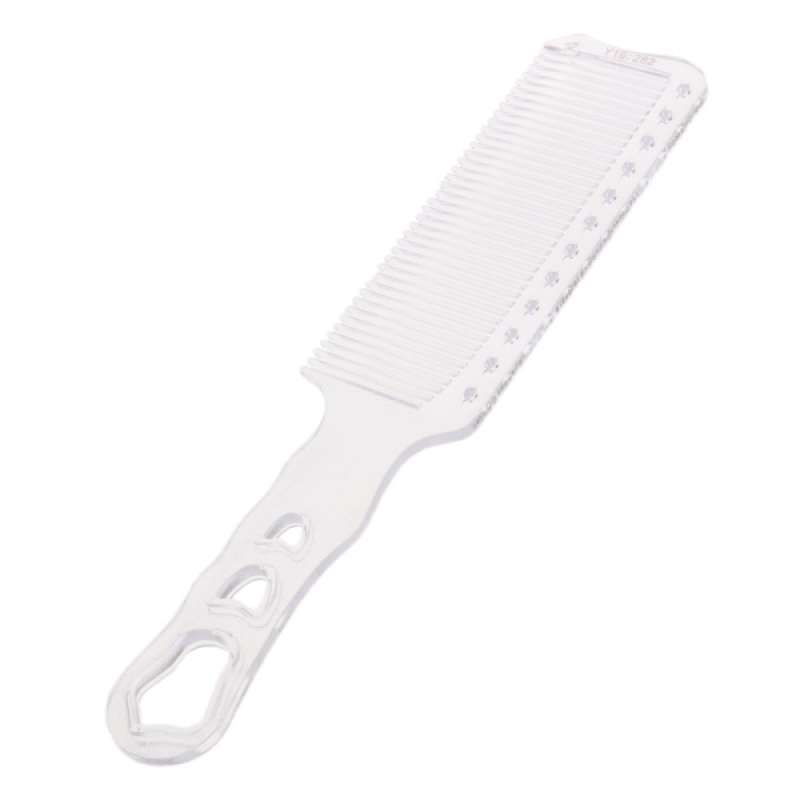 Jual Professional Flat Top Styling Comb Clear Plastic Clipper Fine ...