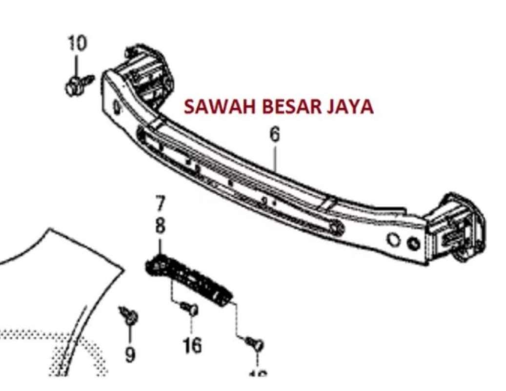 Jual Beam Comp Palang Besi Tulang Dudukan Bumper Depan Mobilio S E RS ...