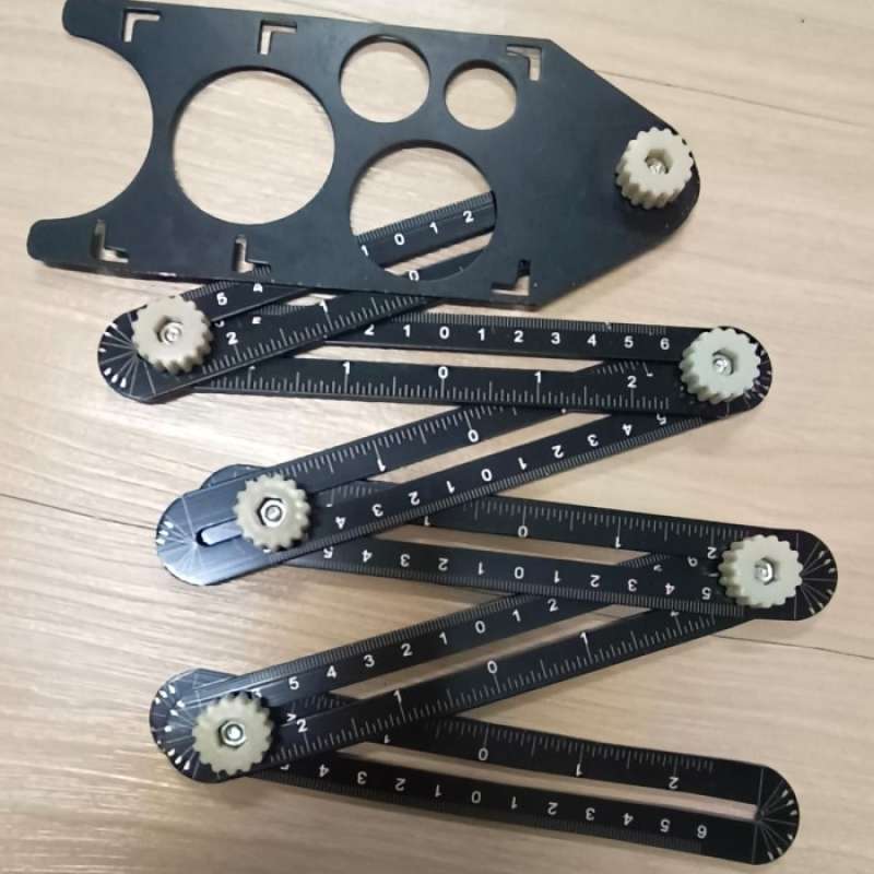 Promo Penggaris ukur keramik 6 sudut Lipat siku Diskon 9% di Seller ...