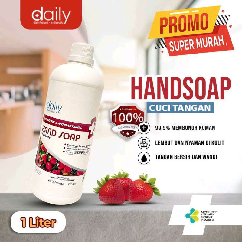 Promo Hand Soap Sabun Cuci Tangan Bebas Kuman Kemasan Argo 1 L ...
