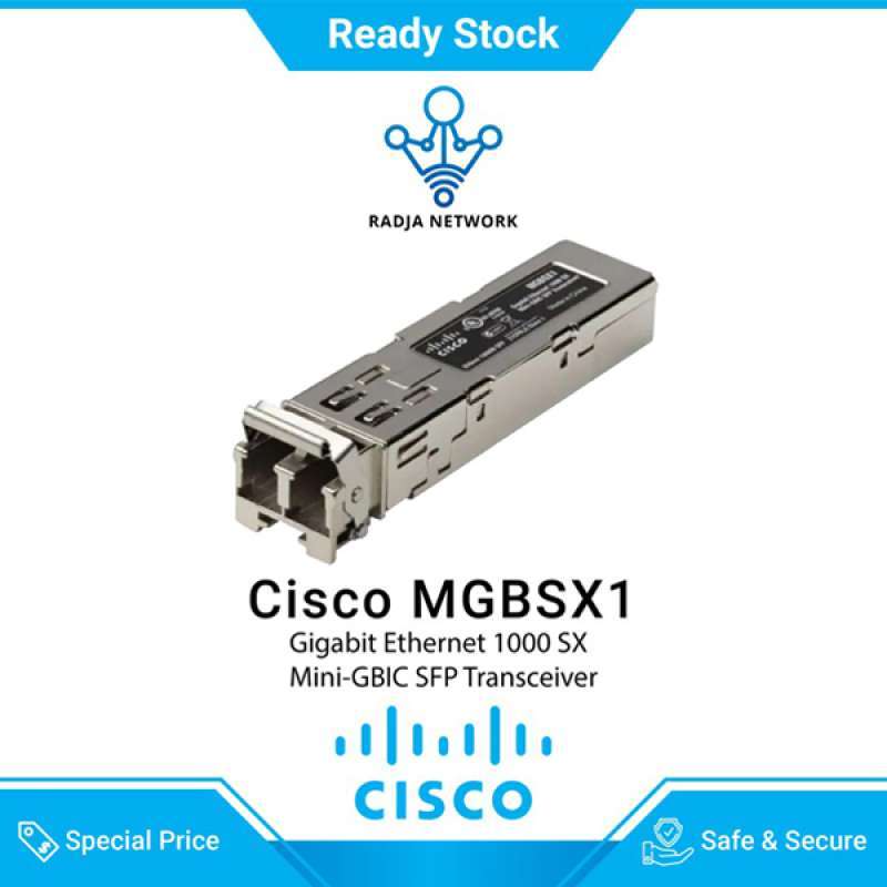 Jual Cisco MGBSX1 Gigabit Ethernet SX Mini GBIC SFP Transceiver Multimode di Seller Radja ...
