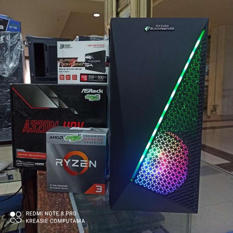 Jual Pc Gaming - Amd Ryzen3 3200g Box 4 Core 3,6 Ghz - Mb Asrock A320m ...