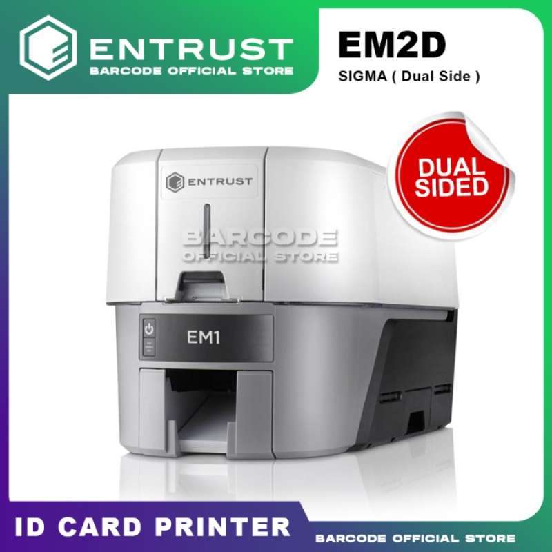 Promo Id Card Printer Entrust Sigma Em2d Cetak Kartu ( Dual Side / 2 ...