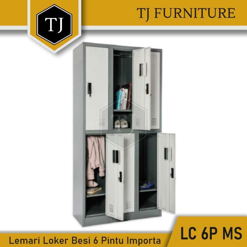 Jual Importa Loker Besi / Lemari Arsip / Locker Kantor Besi 6 Pintu / Steel Cabinet Lc 6p Ms ...