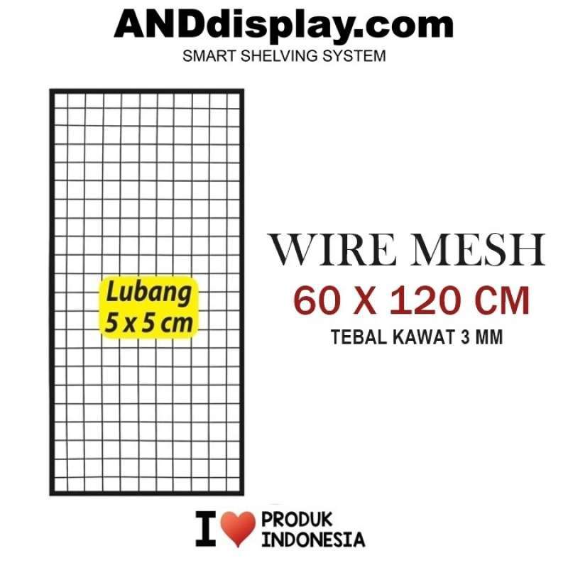 Jual Wire Grid Mesh 60 X 120 Cm - Kawat Jaring Kotak - Ram Dinding ...