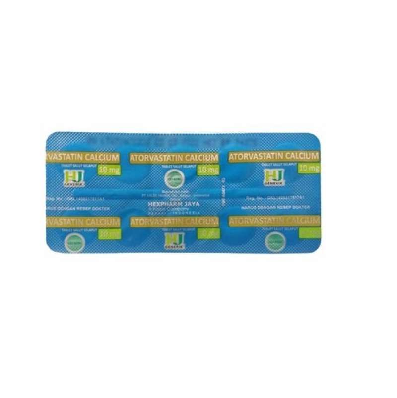 Jual ATORVASTATIN HEXPHARM 10 MG STRIP 10 TABLET di Seller Apotek ...