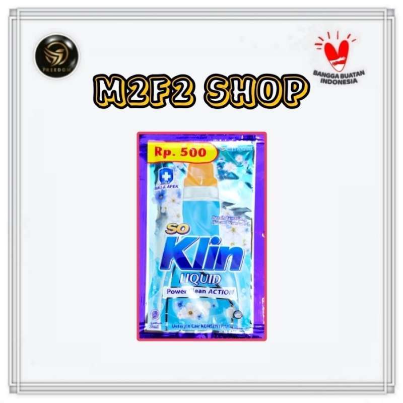 Promo So Klin Liquid Power Clean Action Konsentrat | Biru - 22 Ml ...