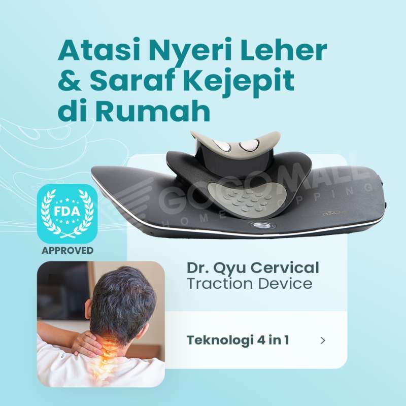 Promo Dr.qyu Cervical Traction Device Alat Terapi Nyeri Leher Dan Saraf ...