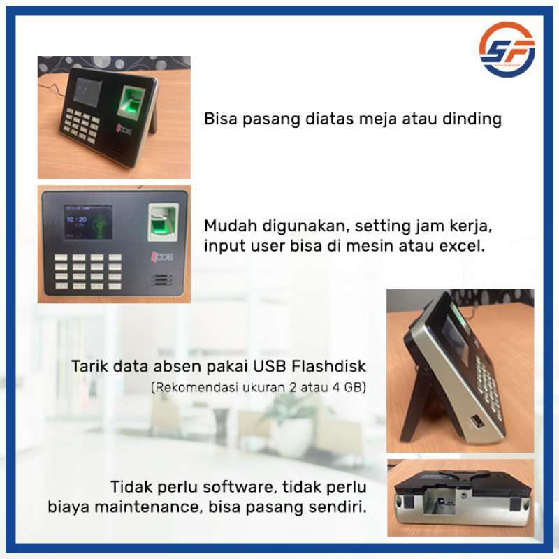 Jual Fingerprint ICON 16 Mesin Absensi Sidik Jari SSR Original di ...