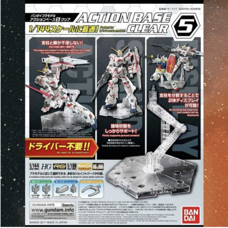 Promo Action Base 5 Clear Bandai Original Stand Base Gundam Diskon 16% ...