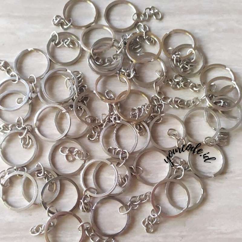 Promo Ring Gantungan Kunci Diameter 2,5 Cm - 2,8 Cm Pipih Tebal Ulir ...