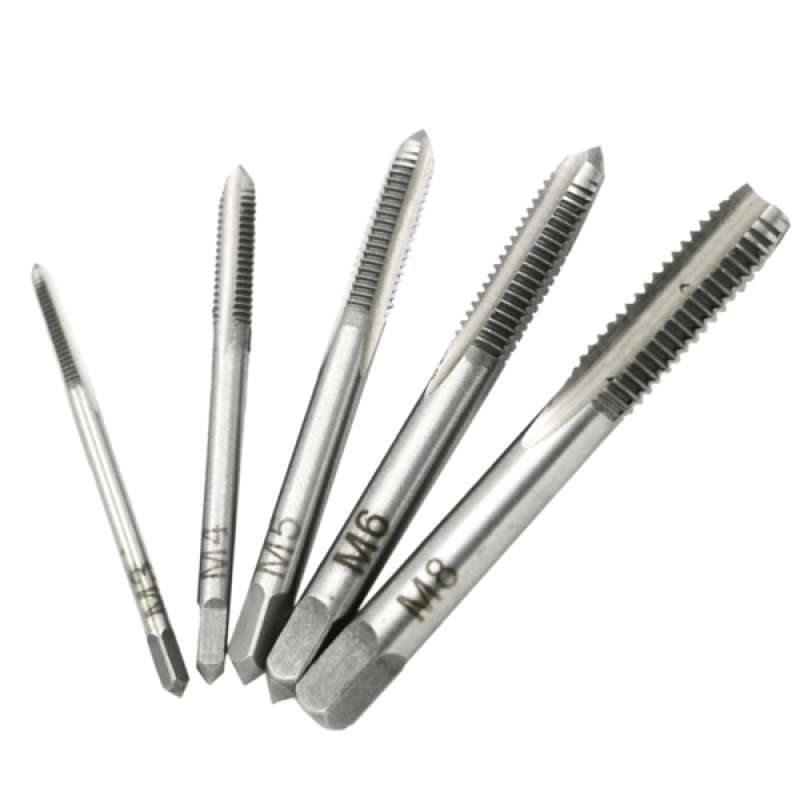Jual 5 Pieces M3-M8 Screw Taps Set Internal Spiral Hand and Machine Tap ...