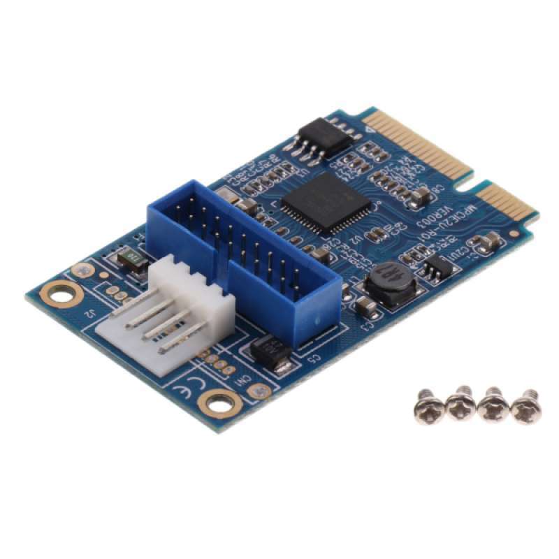 Jual Motherboard Mini PCI-Express to USB 3.0 19 pin Expansion Card ...
