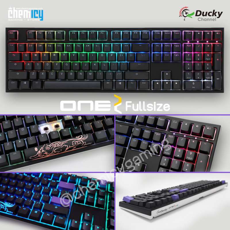 Jual Ducky One 2 RGB Fullsize Mechanical Gaming Keyboard - Red Switch ...