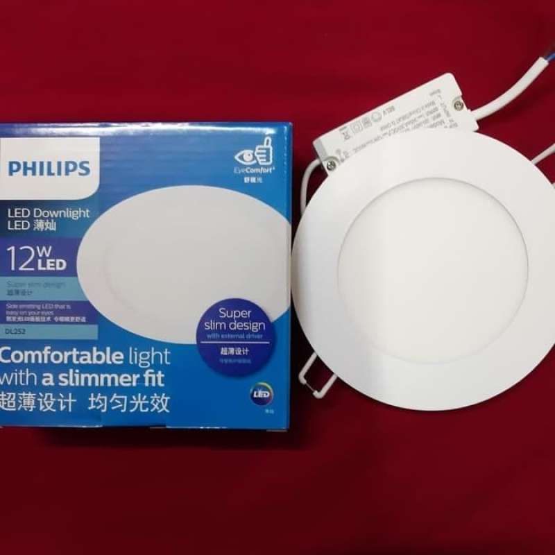 Jual Philips Downlight Led Dl252 12W D130 - Super Slim With External ...