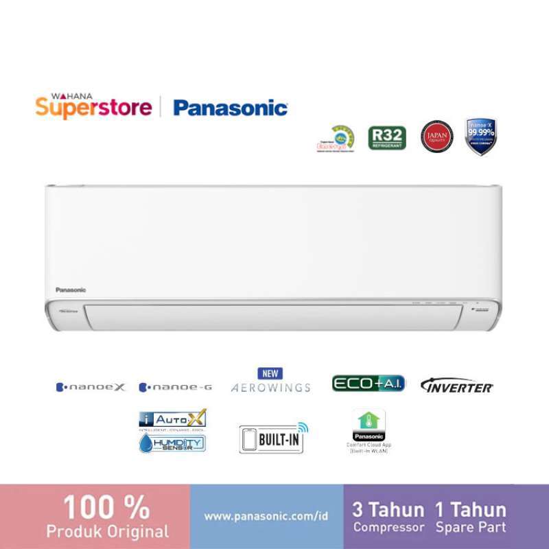 Jual Panasonic Ac Split Premium Inverter 2 1/2 Pk ( 2.5 Pk ) - Cs/cu ...