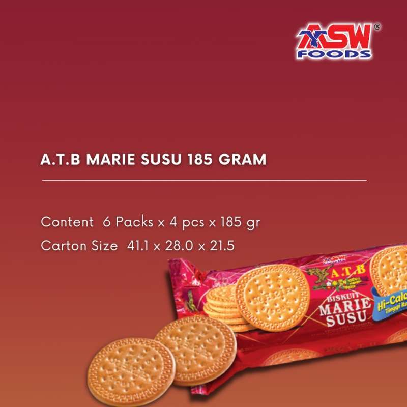 Jual A.t.b Marie Susu 185 Gram ( Karton ) Di Seller Aswfoods Official ...