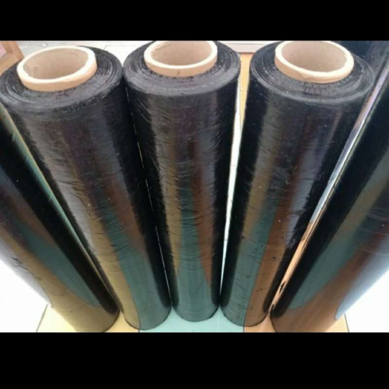 Jual Plastik Wrapping 50cm X 300m Hitam / Stretch Film Hitam 50cm X ...