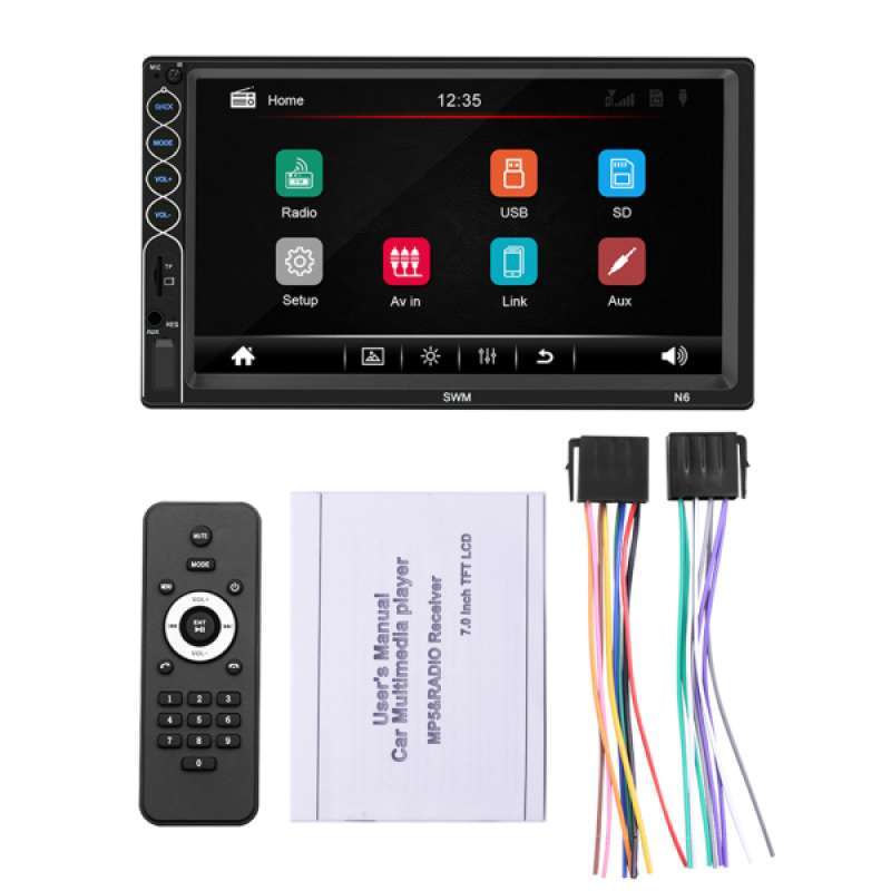 Promo 7' 'Double Car Radio Stereo MP5 Player 2Dins Bluetooth FM AUX USB ...
