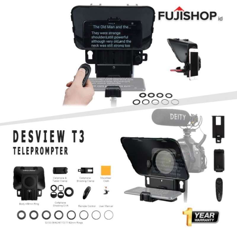 Jual Desview T3 Broadcast Teleprompter Camera Smartphone di Seller ...