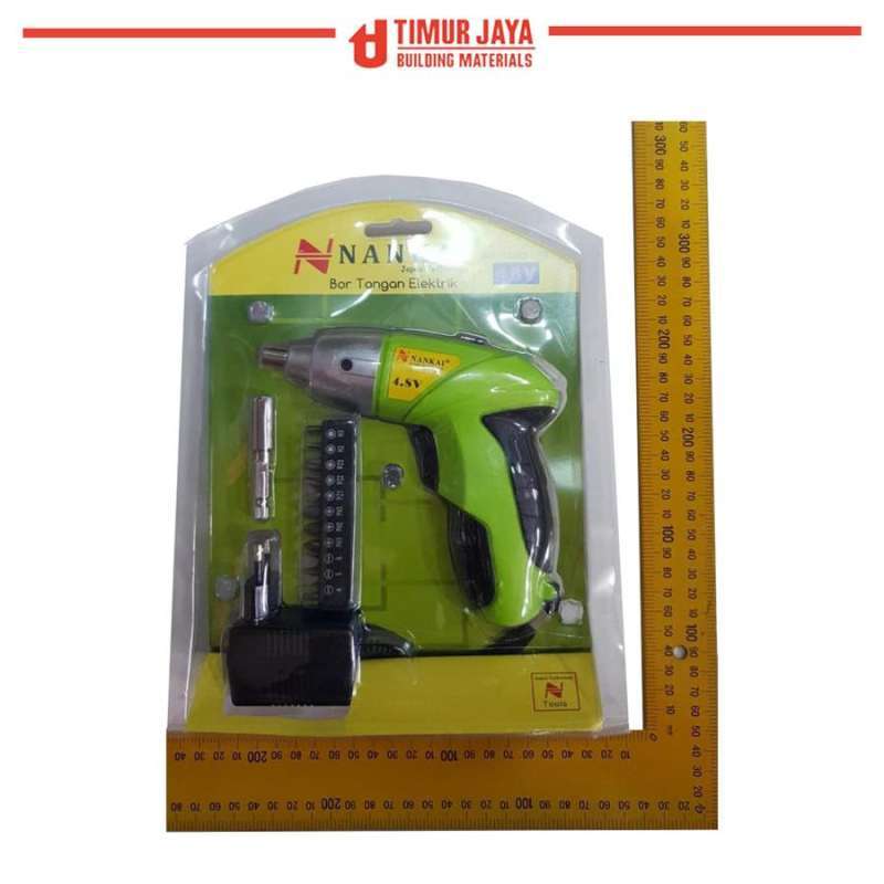 Jual NANKAI Mesin Obeng Bor Baterai Cordless 4.8 V Drill black decker ...