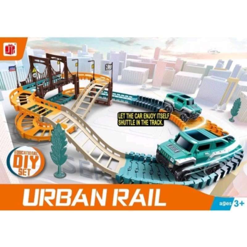 Jual Mainan Anak Diy Rel Mobil Perkotaan ~ Educational Diy Set Urban ...