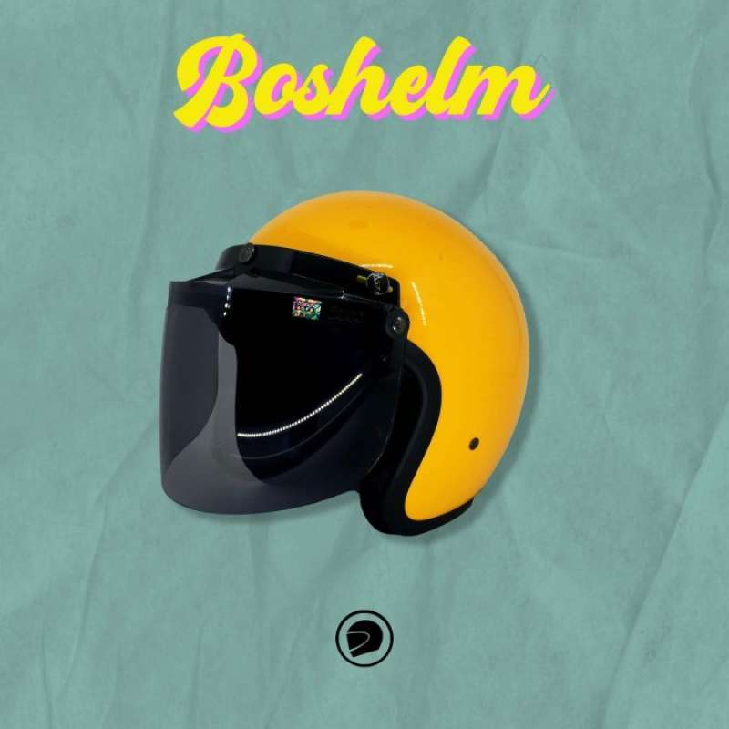 Promo Helm Retro Bogo Polos Kuning Tua Diskon 35% Di Seller The Samz ...