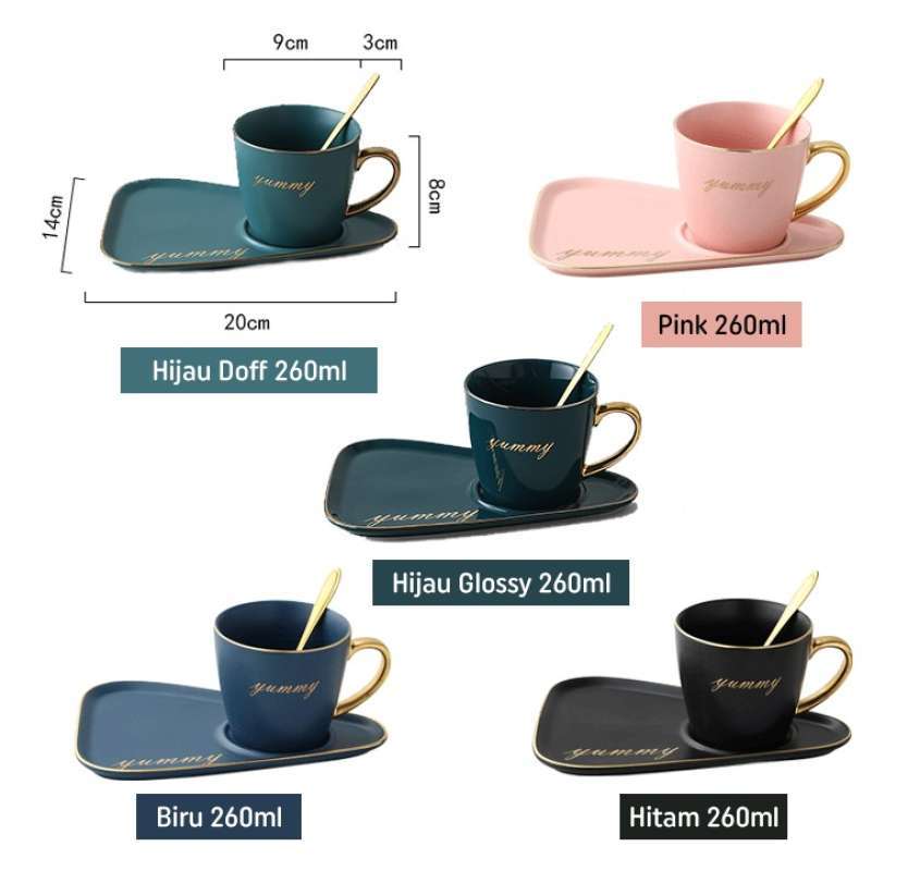 Jual Cofee Or Tea Cup Set European Style - Gelas Keramik Mewah Gaya ...