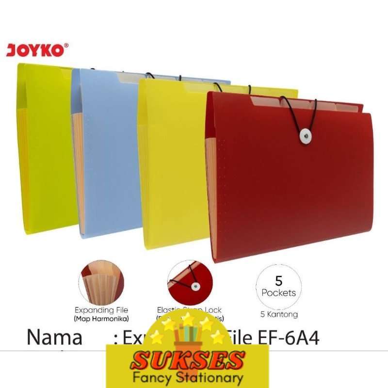 Jual Map Expanding File Joyko EF-6 A4 (1pcs) di Seller Sukses ...