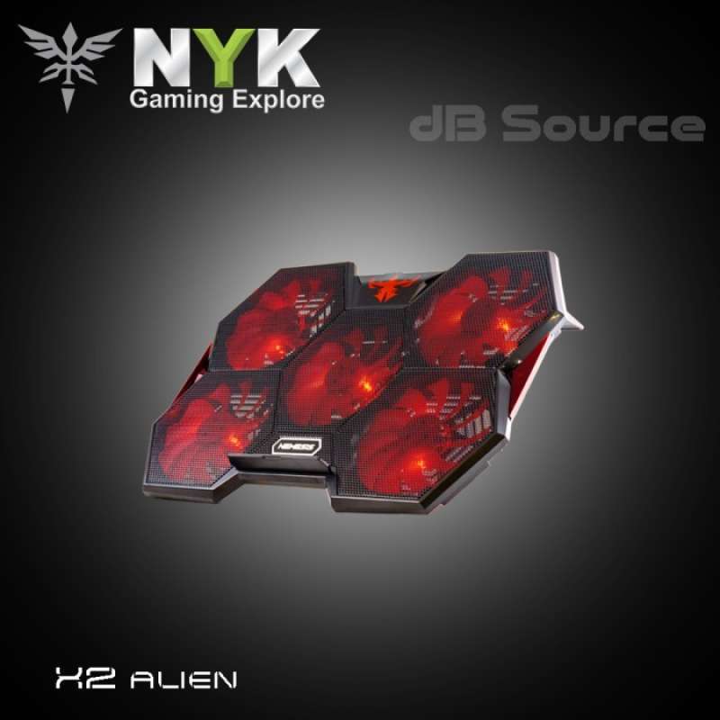 Jual Nyk Nemesis X2 Alien Cooling Pad Cooling Fan With 5 Super Fan / X ...