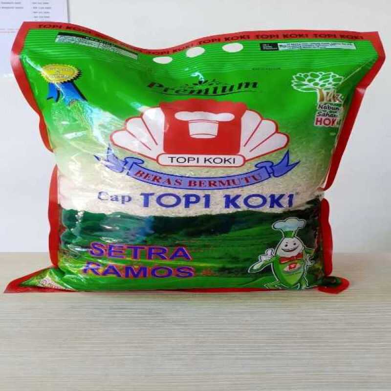 Jual BERAS CAP TOPI KOKI SETRA RAMOS 5 KG 5KG - TOPI KOKI SETRA RAMOS ...