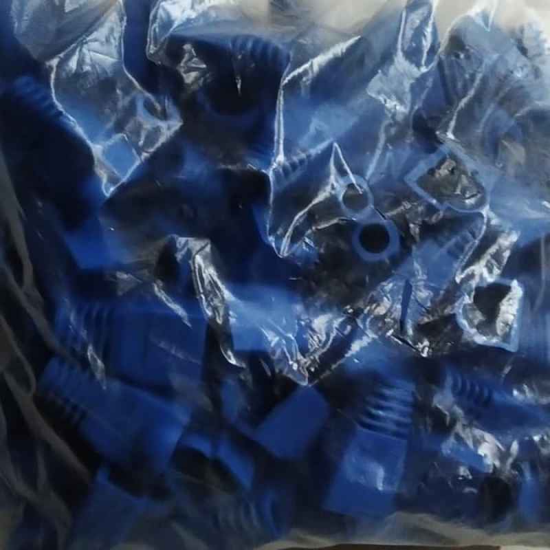Jual Plug Boot RJ45 Vinyl Biru isi 100 di Seller javatech - Tanjung ...