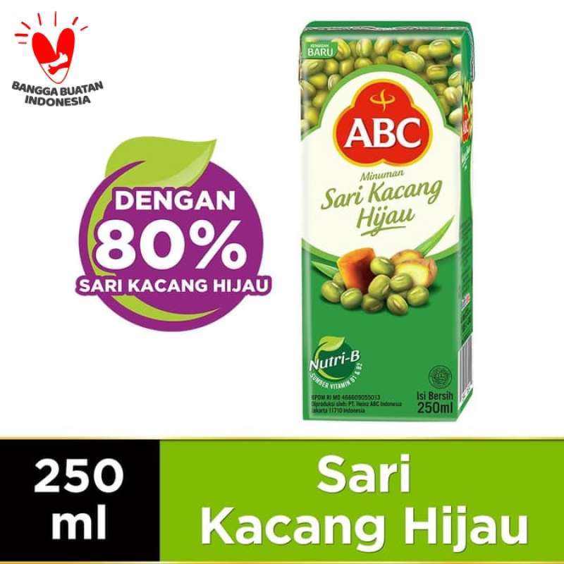 Promo ABC Minuman Sari Kacang Hijau 250 ml Diskon 31% di Seller ...